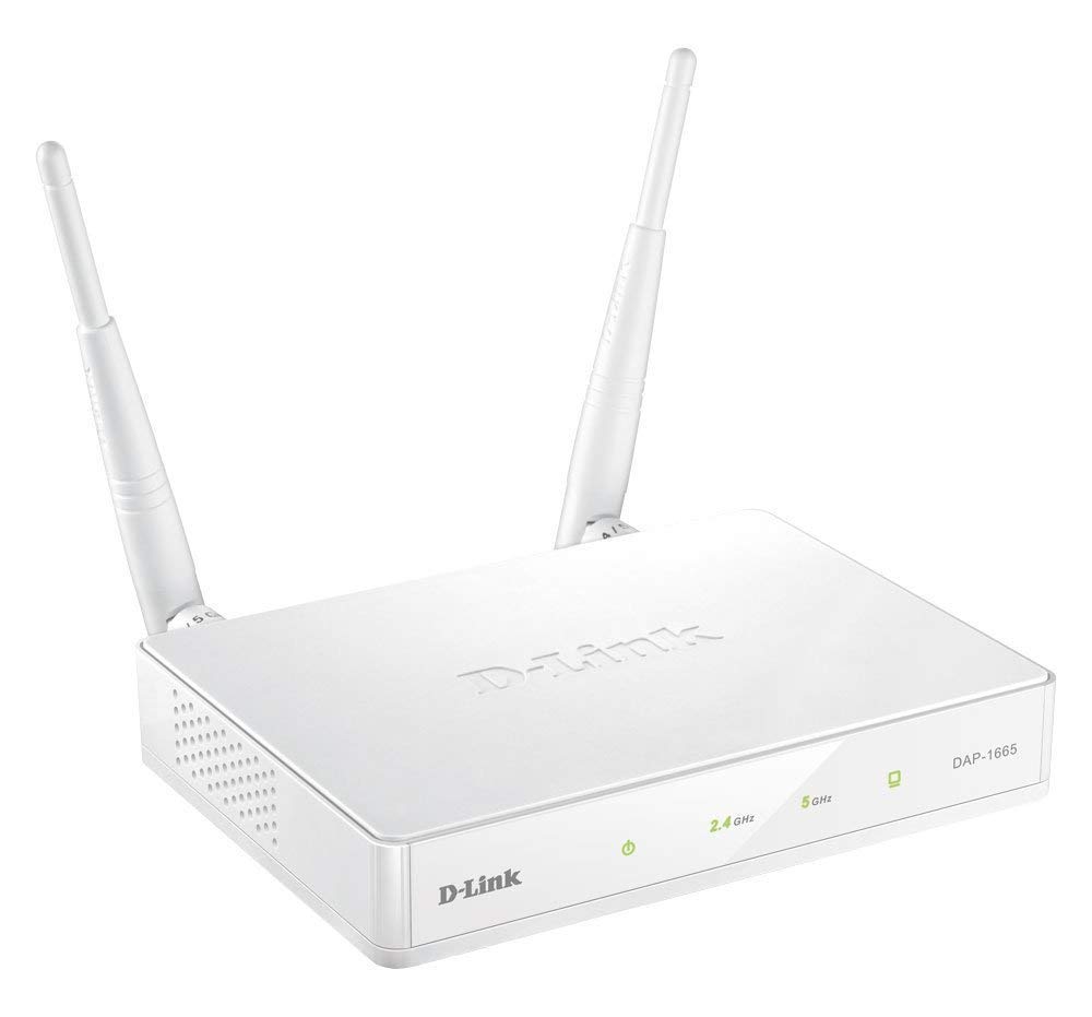 D-Link Access Point AC1200 Dual Band Wireless Internet to Existing Network 1 Gigabit Ethernet LAN Port Repeater Bridge Mode WiFi AC AP(DAP-1665)