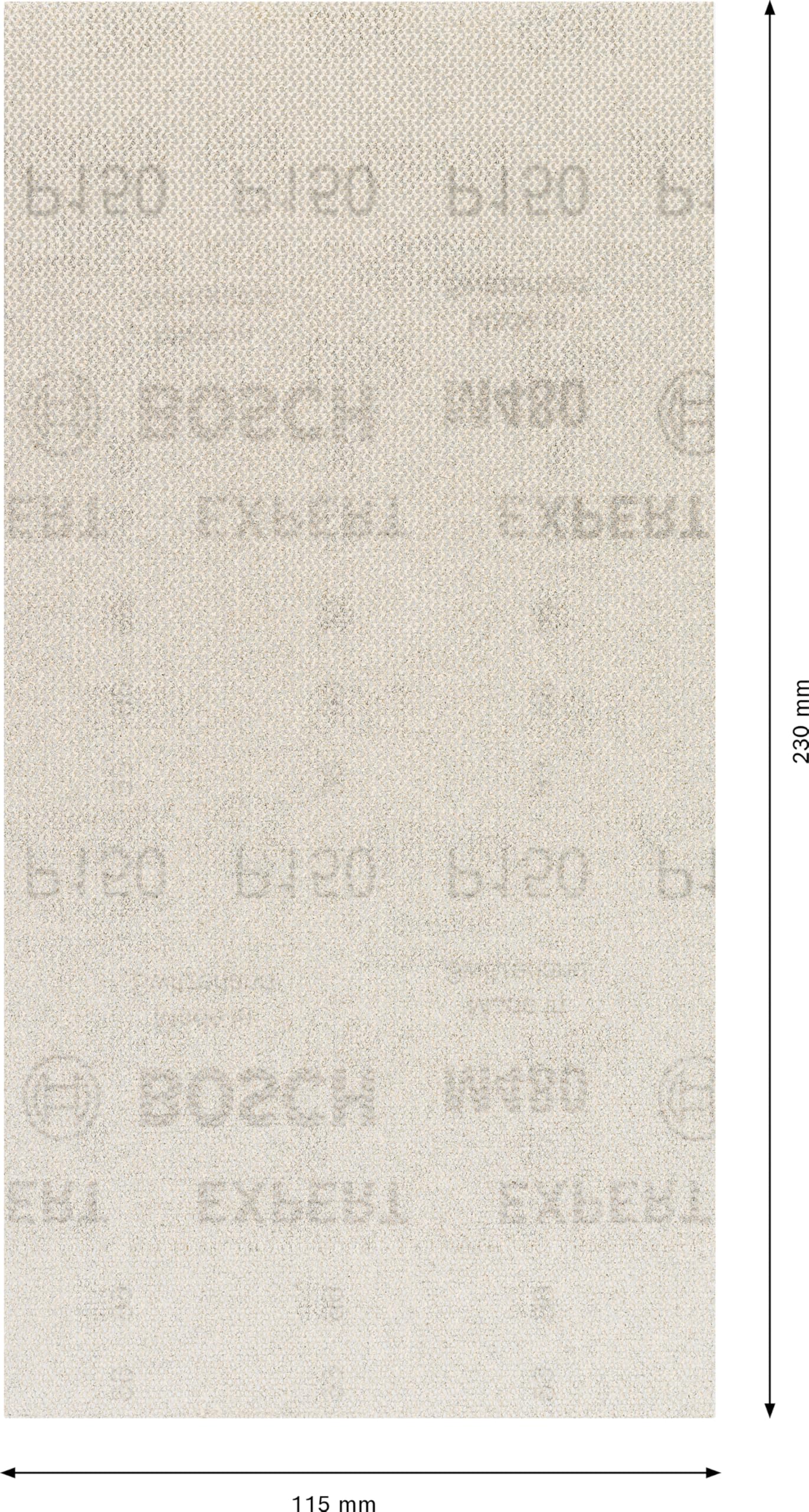 Bosch Professional 10x Expert M480 Sanding Net (for Hardwood, Paint on Wood, 115x230 mm, Grit 150, Accessories Orbital Sander)