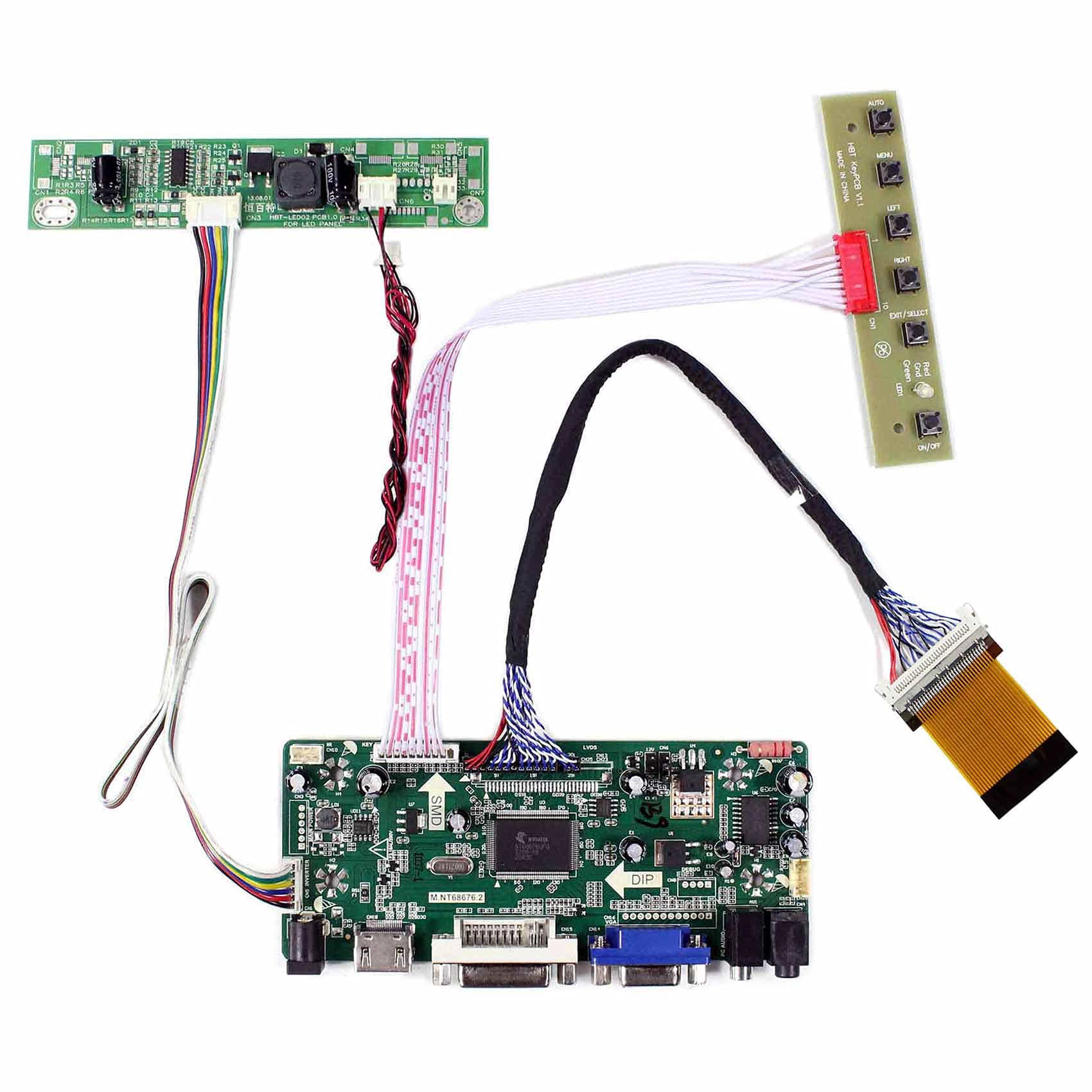VSDISPLAY HD-MI VGA DVI LCD Controller Board Fit for 21.5 inch 1920x1080 LTM215HT04