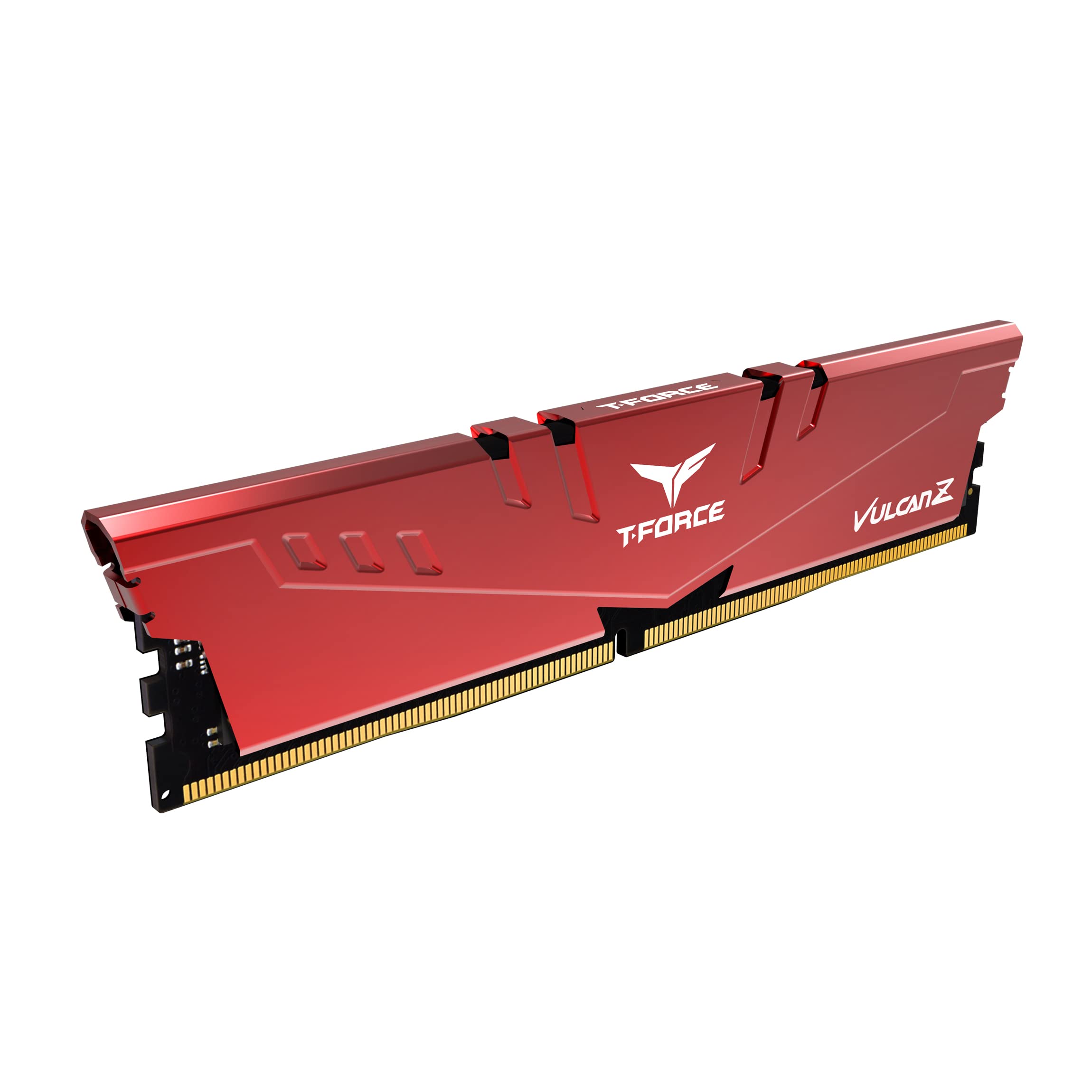 TEAMGROUP T-Force Vulcan Z DDR4 16GB Kit (2x8GB) 3200MHz (PC4-25600) CL16 Desktop Memory Module Ram Red TLZRD416G3200HC16FDC01
