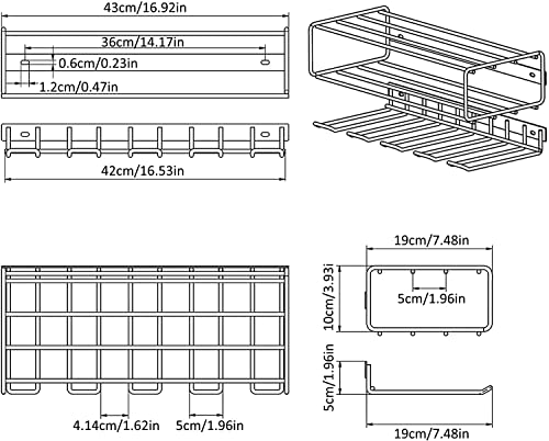 Bygytyo Heavy Duty Floating Tool Shelf, Power Tool Organizer for Handheld Power Tools, Drill Holder Wall Mount Storage Rack, 100# Weight Limit, Compact Removable Design, Perfect for Father's Day