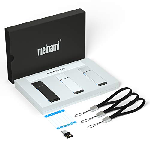 MEINAMI 32GB USB2.0 USB Flash Drive with Writable Label USB Thumb Drive with Sticker Memory Stick with Tag,3 Pack