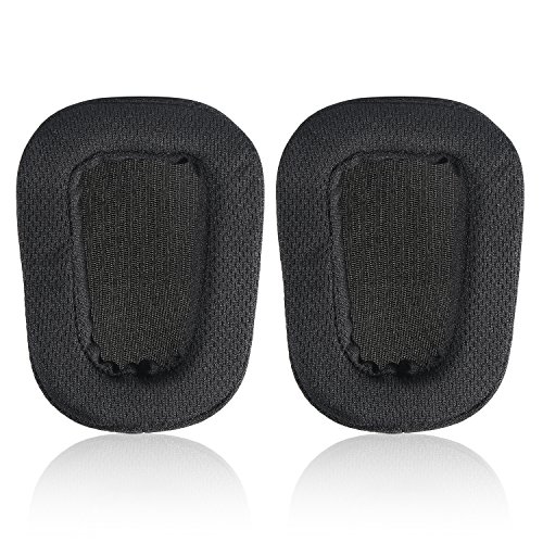 JARMOR Replacement Memory Foam & Mesh Fabric Ear Cushion Pads Cover for Logitech G633 G933 Headphone ONLY (Black)