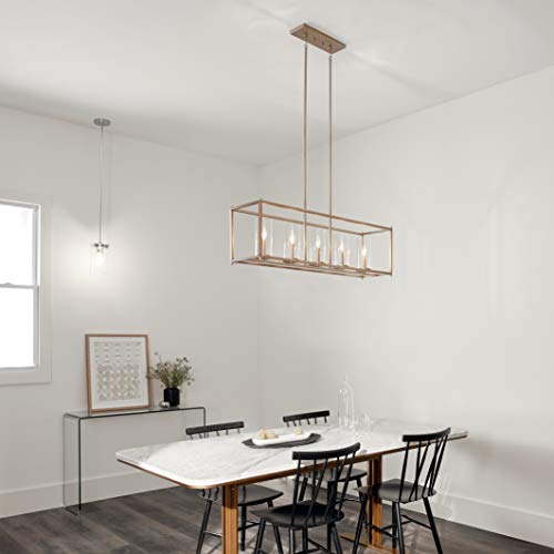 Kichler Crosby 10.75" 1 Light Mini Pendant with Clear Glass Brushed Nickel