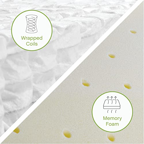 Classic Brands Decker Memory Foam and Innerspring Hybrid 10-Inch Mattress | Bed-in-a-Box Twin XL