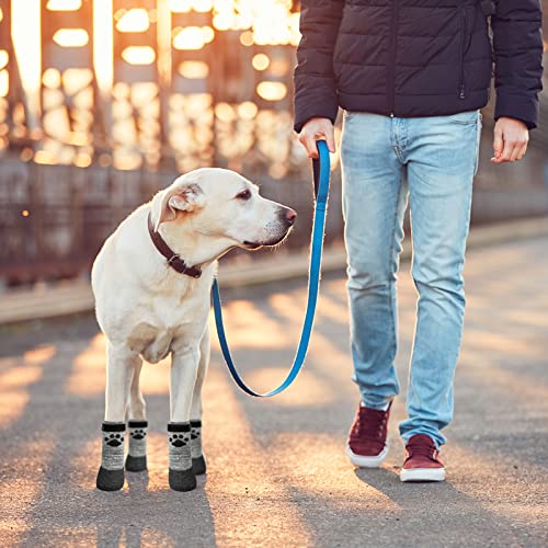 KOOLTAIL Anti Slip Dog Socks - Outdoor Dog Boots Waterproof Dog Shoes Paw Protector with Strap Traction Control for Hardwood Floors