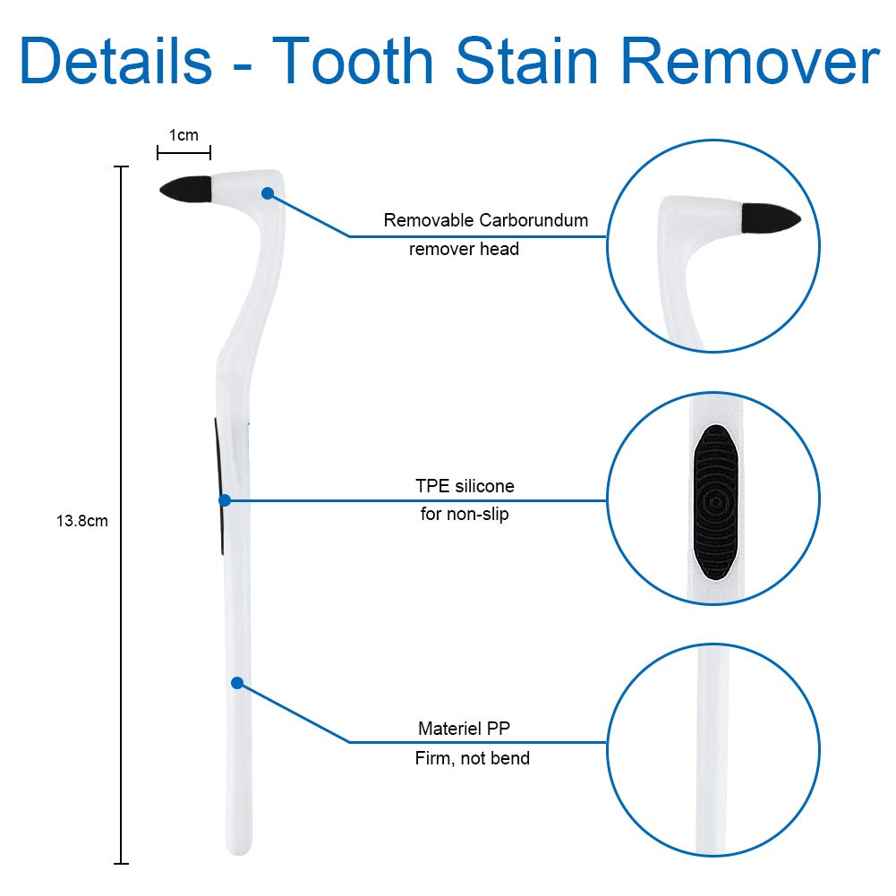 Tooth Stain Remover, Dental Plaque Tool, Tartar Eraser Polisher, Professional Teeth Whitening Polishing Cleaning Kit, Home Calculus Removal Effectively, NOT Electric Cleaner Brush/Dentist