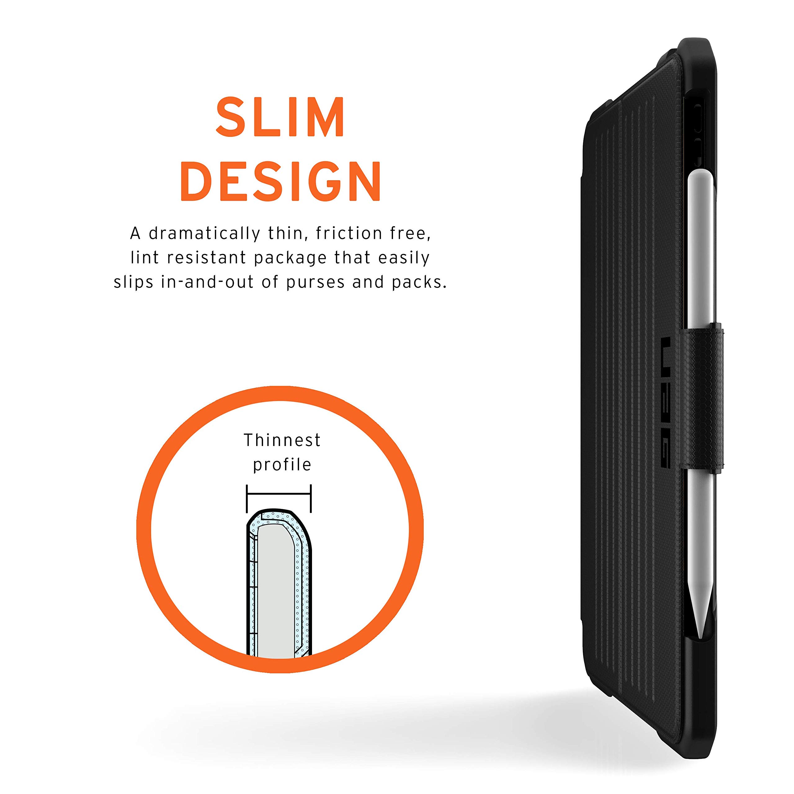 URBAN ARMOR GEAR UAG iPad Pro 11-inch (2nd Gen, 2020) Case Metropolis [Black] Folio Slim Heavy-Duty Tough Multi-Viewing Angles Stand Military Drop Tested Rugged Protective Cover