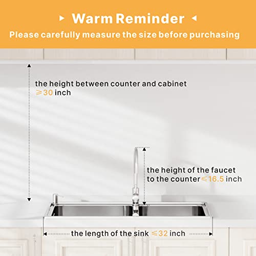 iSPECLE Over The Sink Dish Drying Rack Stainless Steel Dish Rack Above Sink Shelf Over Sink Drying Rack for Kitchen Counter, Silver
