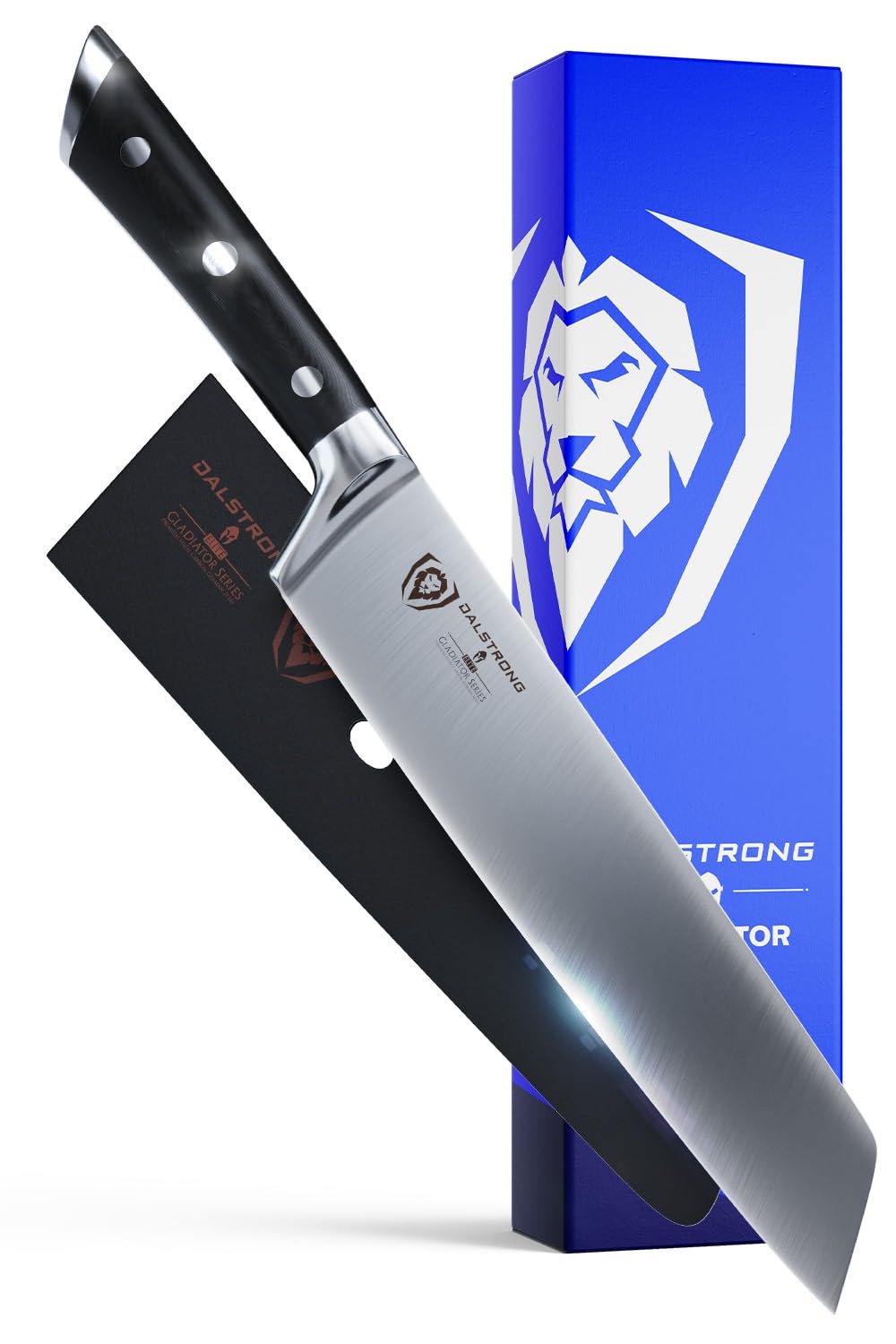 Dalstrong Kiritsuke Chef Knife - 8.5 inch - Gladiator Series Elite - Forged German High Carbon German Steel - Full Tang Kitchen Knife - Black G10 Handle - w/Sheath - Chef's Knife - NSF Certified