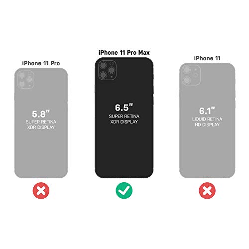 OtterBox iPhone 11 Pro Max (Only) Defender Series Case - Single Unit Ships in Polybag, Ideal for Business Customers - BLACK, rugged & durable, with port protection, includes holster clip kickstand