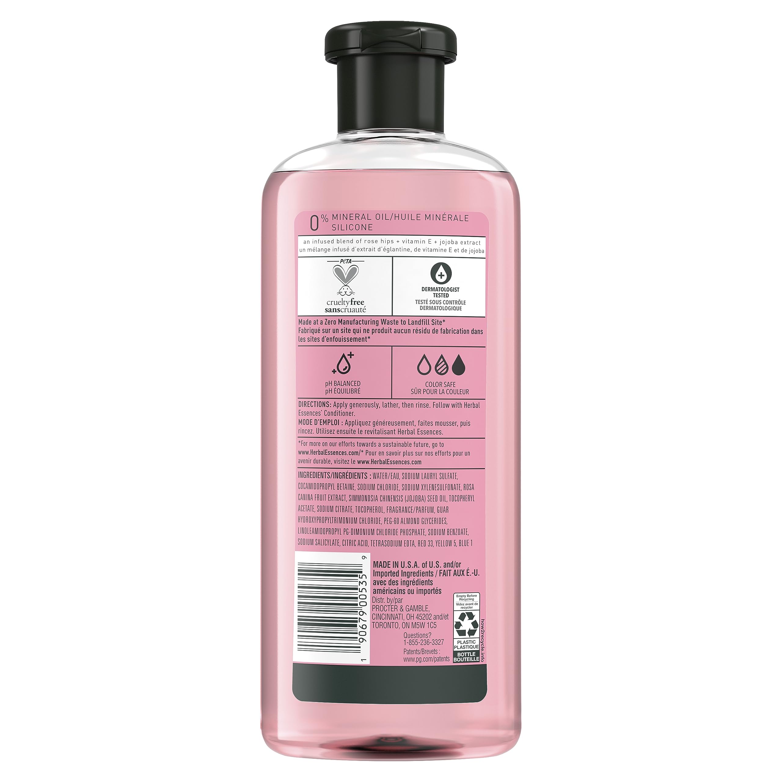 Herbal Essences Rose Hips Smooth Shampoo, 13.5 Fl Oz, 5.527 Fl Oz
