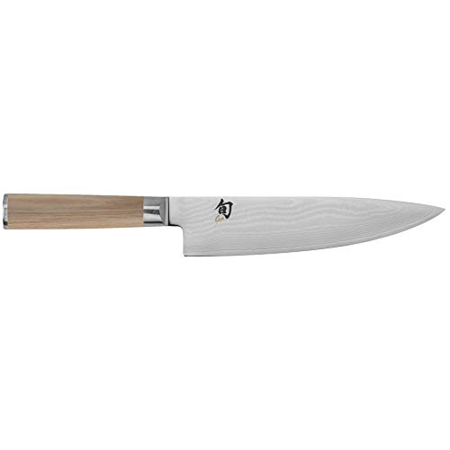 Shun Cutlery Classic Blonde 5-Piece Starter Block Set, Kitchen Knife and Knife Block Set, Includes Classic 8β Chef, 6β Utility & 3.5β Paring Knives, Handcrafted Japanese Kitchen Knives