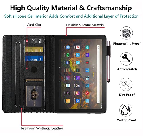 Case Compatible with Amazon All-New Kindle Fire 7 Tablet (2022 Release-12th Generation) Latest Model 7,Slim Fit Foldable Standing Cover Case with Auto Sleep/Wake,Philippians 4-13 Flower Board