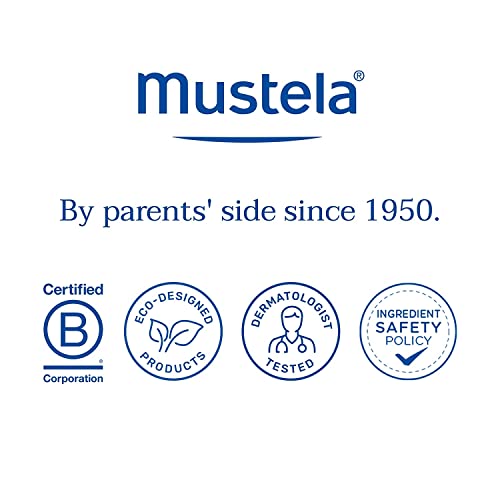 Mustela Baby Dry Skin Bath Time Gift Set - Baby Skin Care Essentials - with Natural Avocado & Cold Cream - 2 Items Set