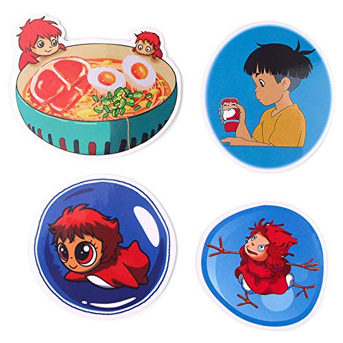 35Pcs Series Ponyo on The Cliff Sticker Home Decor Fridge Styling Travel Suitcase Graffiti Styling Waterproof Stickers