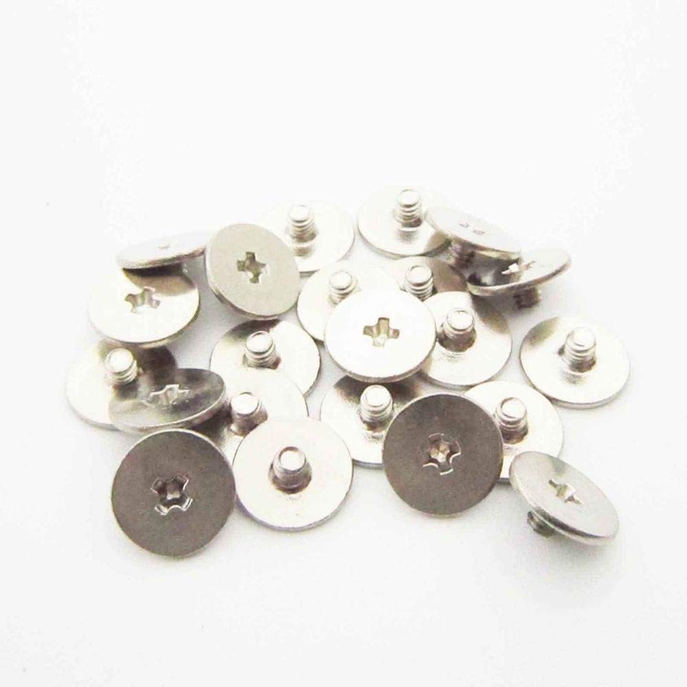 YINGJUN-DRESS Tap Bolts 25pcs Thin Wafer Flat Round Head Screw Bolt M22mm Head Dia 7mm for Laptop Notebook Optical Drive Mount DIY Computer G Screws