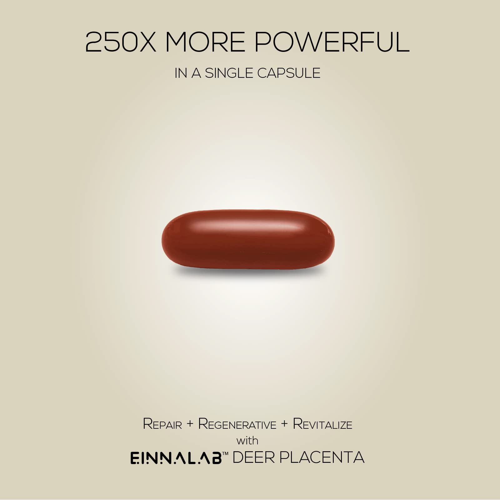 25,000mg Highest Deer Placenta Supplement 60 Capsules - Made in New Zealand