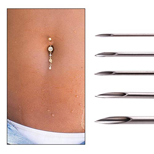 Ear Nose Piercing Needles - 100pcs Mix Body Piercing Needles 12g.14g.16g.18g.20g Individualized Package for Piercing Needle Supplies Piercing Kit