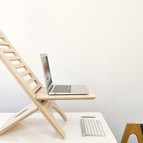 DeskStand Original Standing Desk Height Adjustable Sit-Stand Desk Converter, Ergonomic Furniture