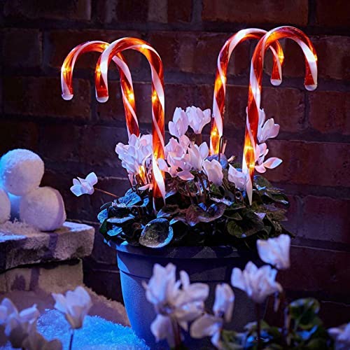 Christmas Candy Cane Lights,Solar Lamp Garden Light, Christmas Decor Lawn Candy Cane Lights, Solar Powered Garden Lights, Home Led for Outdoor Garden Lighting