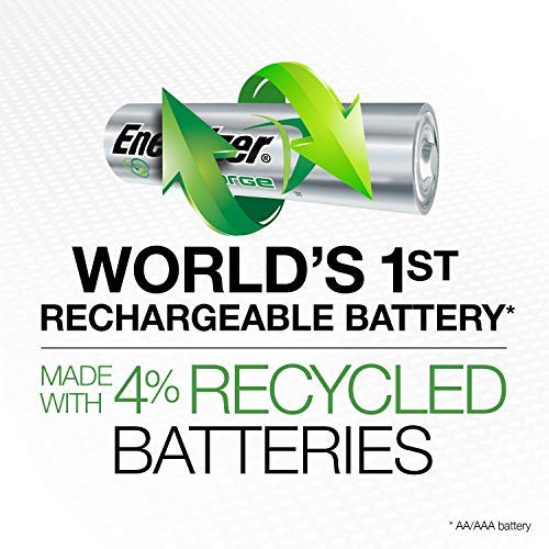 Rechargeable AA Batteries, NiMH, 2000 mAh, Pre-Charged, 8 Count (Recharge Universal)