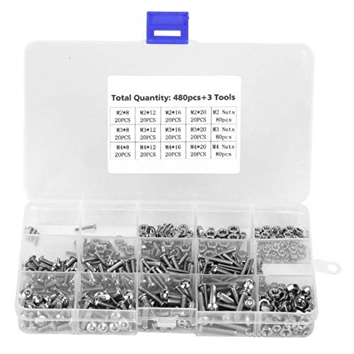 Screw 480pcs M2M3M4 Machine Screws Set Fasteners for Laptop/Hard Disk/Keyboard/Phone/PC Wholesale
