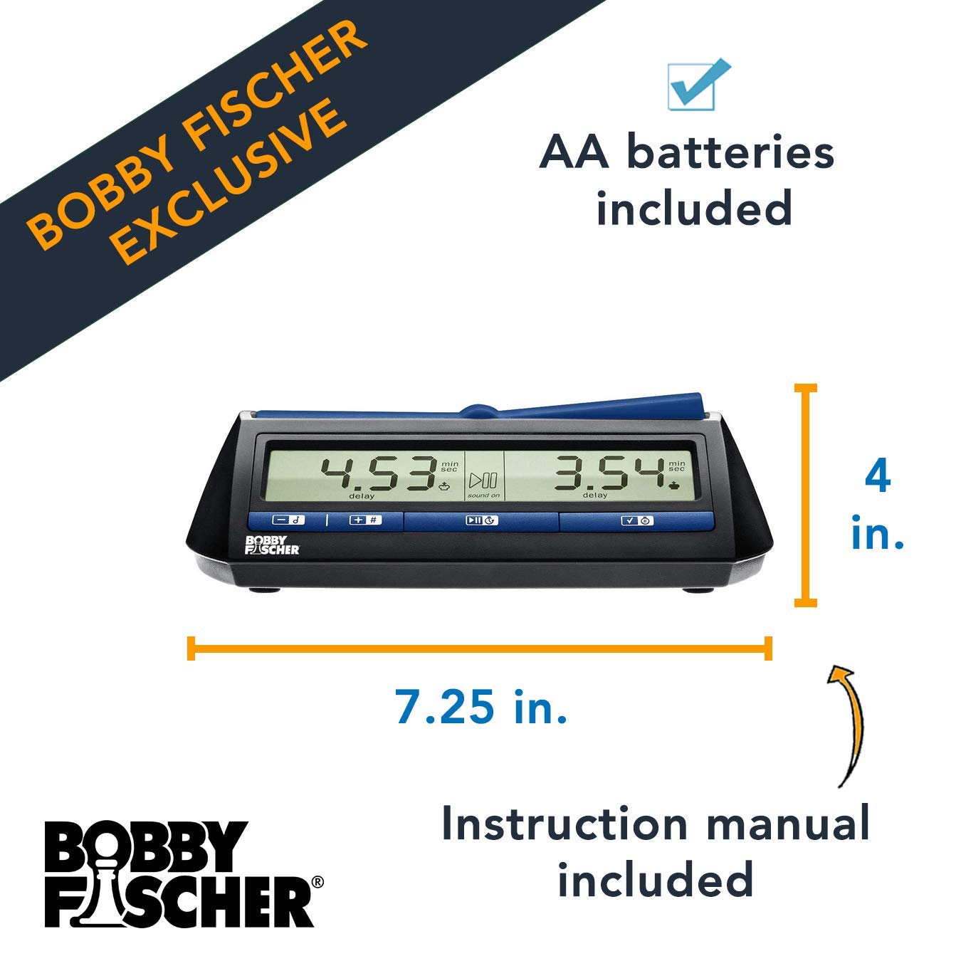 Bobby Fischer Chess Clock - Powered by DGT