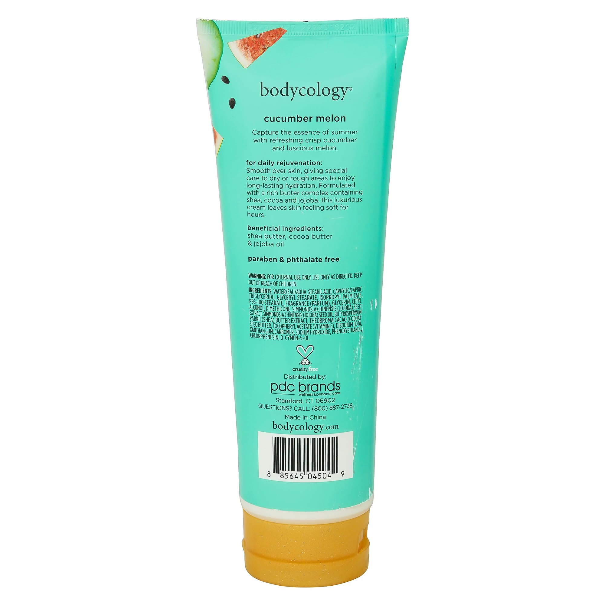 Bodycology Body Cream - Cucumber Melon for Women - 8 oz Body Cream