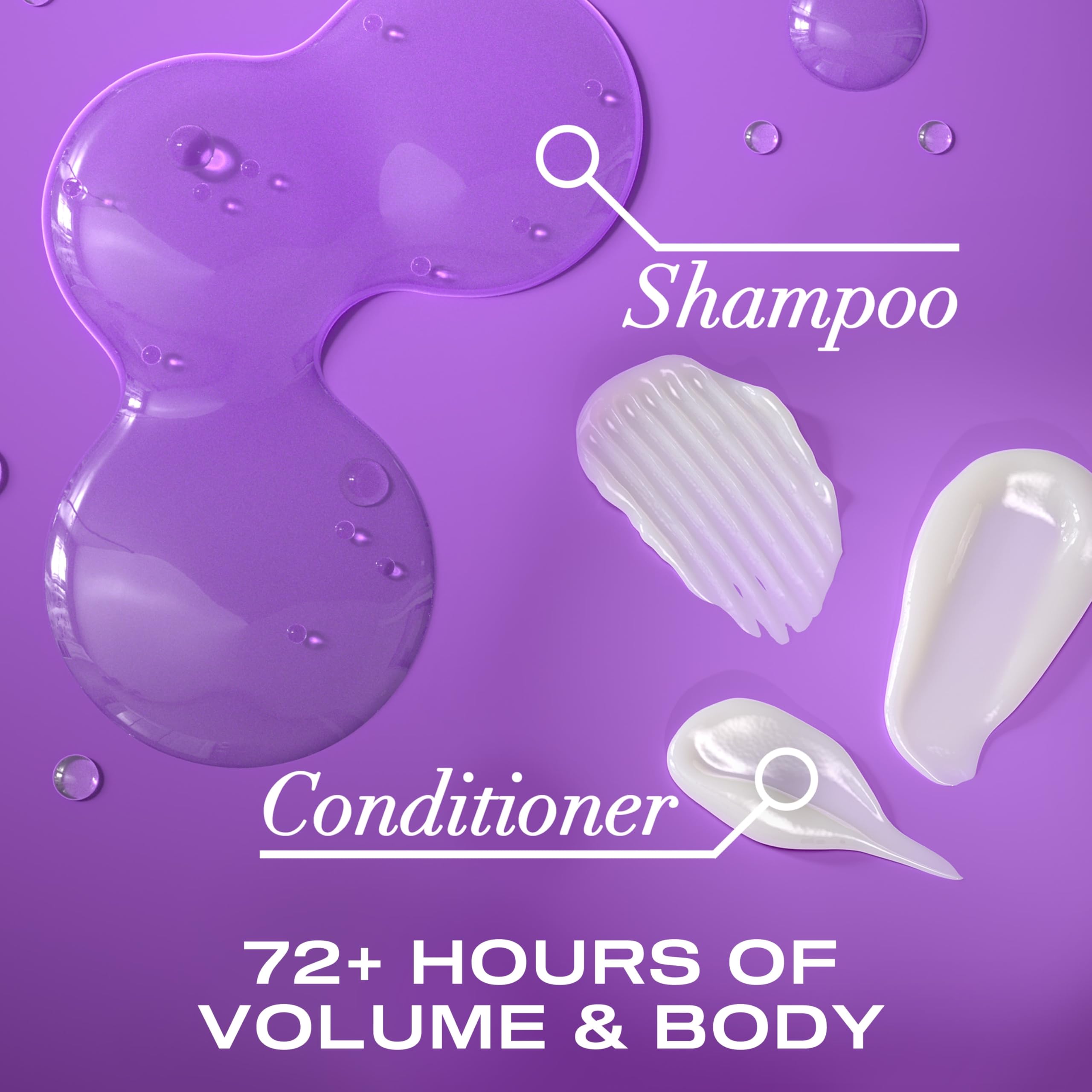 OGX Thick & Full + Biotin & Collagen Extra Strength Volumizing Shampoo + Conditioner with Vitamin B7 & Hydrolyzed Wheat Protein for Fine Hair, 25.4 oz Pack of 2