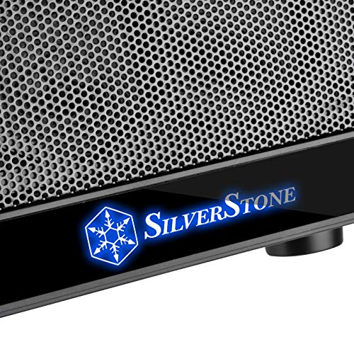 SilverStone Technology SST-PS15B-RGB Micro-ATX Computer Case with Tempered Glass and 2 X RGB Front Intake Fans PS15B-RGB