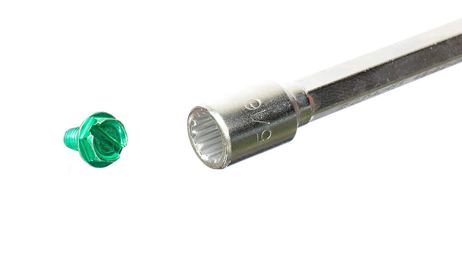 THE CIMPLE CO 100 Pack - 1/2 in (13 mm) Self Tapping Ground Screws - 10-32 Ground Screws - Electrical Grounding Screws - Hex Head Ground Screw - Stainless Steel Grounding Screw - Green, 100 Pieces