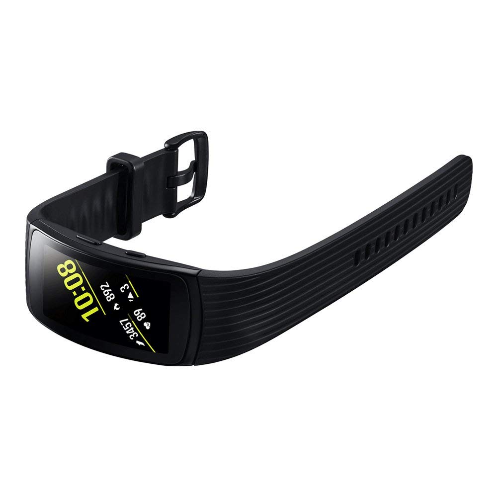Samsung Gear Fit2 Pro (SM-R365), Black, Large, Sports Band Smart Watch (Renewed)
