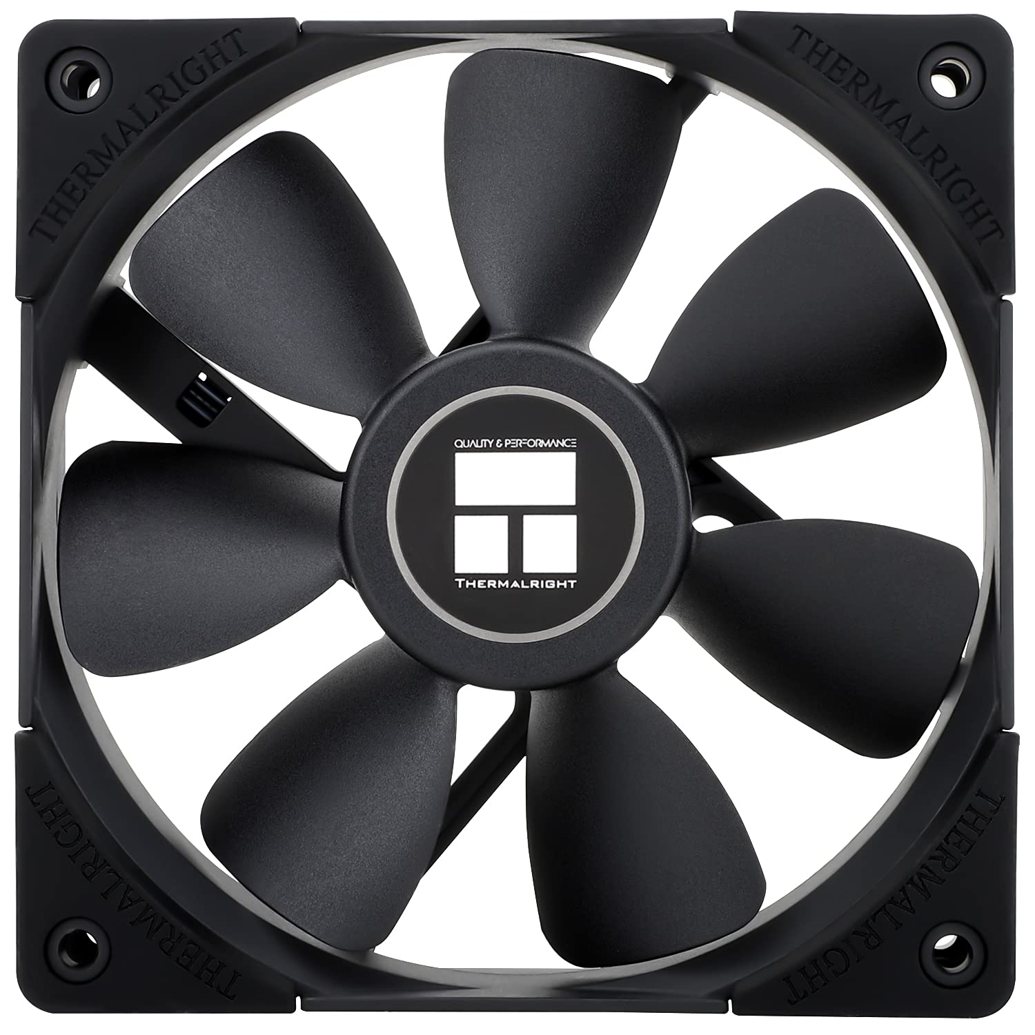 Thermalright TL-R12B 120mm Black CPU Fan, 4-PIN PWM Control, 1500RPM, Balance Performance Case Fan, Low Noise Computer CPU Fan Cooler
