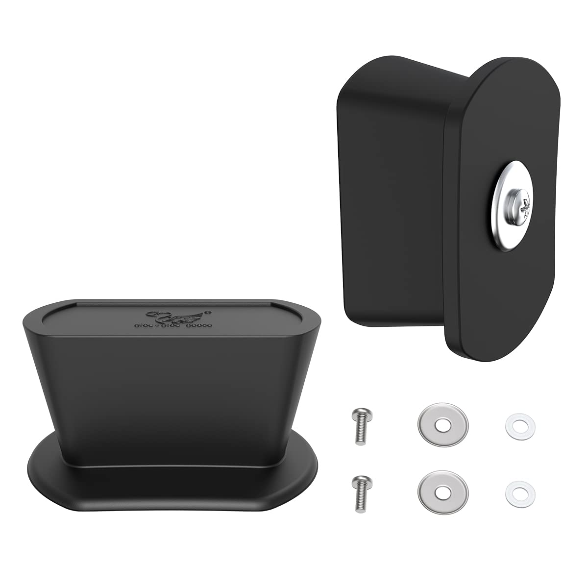Silicone Universal Pot Lid Replacement Knobs Pan Lid Holding Handles Long Screws Anti-scald Cookware Cover for Kitchen Glass Lid 2 Pack Diamond Shape Black
