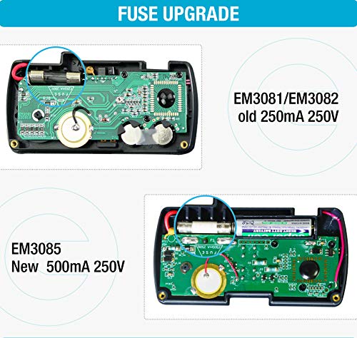 ALLOSUN Digital Multimeter Pocket Size DC AC Voltage Current Tester NCV Ohm Capacitance Frequency Diode and Continuity Test Auto Range (EM3085A (Upgraded))