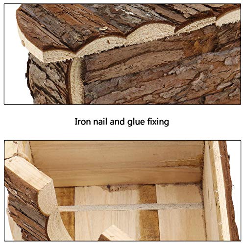 SING F LTD Beautiful and Cute Nest Playground House for Hamsters Hedgehog Wooden House Circular Sector Corner Cage 31x21x13cm