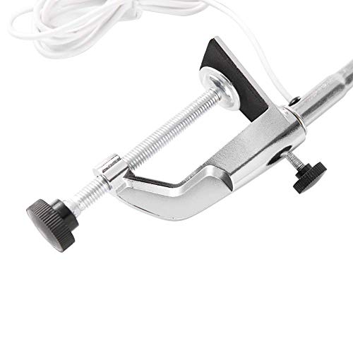 N/C Desk Lamp with Clamp, USB LED Adjustable Clip Nail Desk Light Eye Care GooseNeck 360° Swivel Clamp Light Tool for Manicure Reading Eyebrow Trimming Office Tattoo