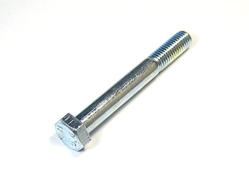 M14-2.00x130 MM Metric Class 10.9 HEX Head Bolt/Screw,DIN 931, ZINC CR+3 (Quantity: 10) Size: M14-2.00 | Length: 130mm
