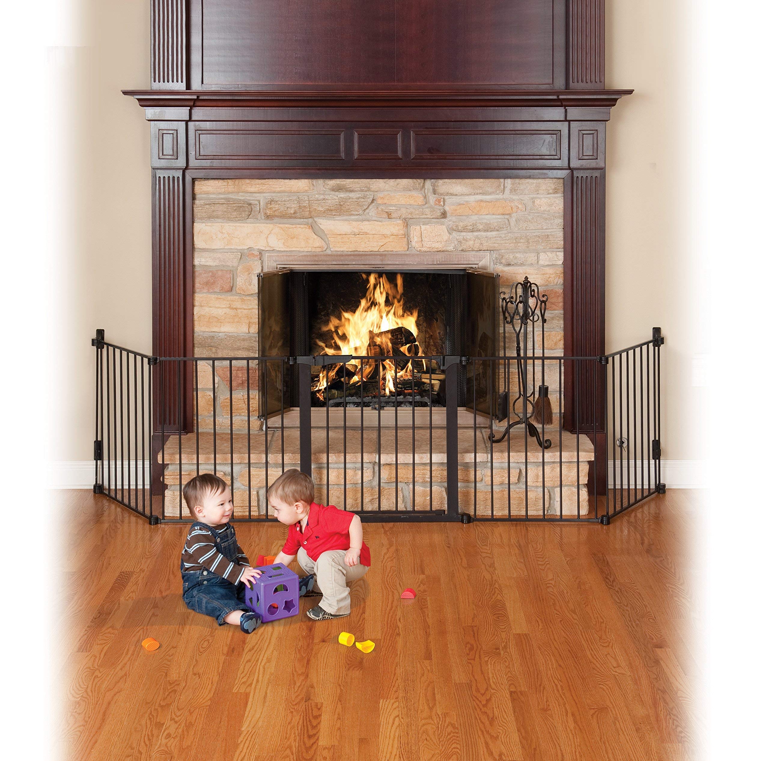 KidCo G6600 Hearth Gate Black Bundle Fits 152” (2) Items (1) G3111 and (1) G4311
