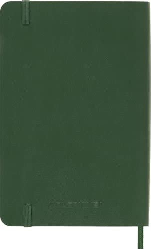 Moleskine Classic Notebook, Soft Cover, Pocket (3.5" x 5.5") Ruled/Lined, Myrtle Green, 192 Pages