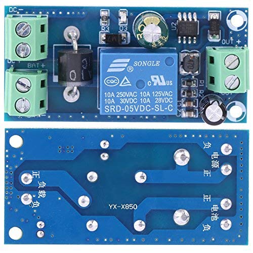 DC Backup Battery Switching Module, 5V~48V 10A Battery Charging Automatic Switch Adapter, Emergency Power Controller Module