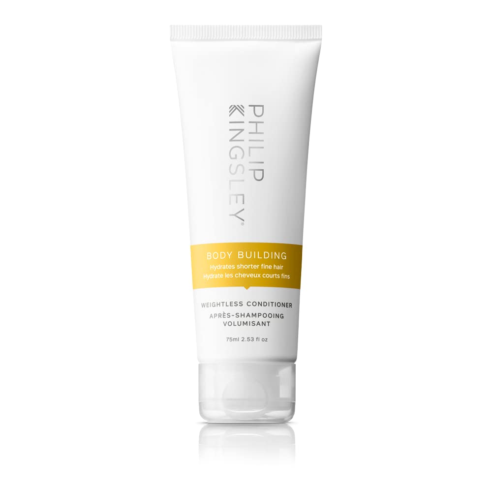 PHILIP KINGSLEY Body-Building Weightless Conditioner Volumizing for Fine Limp Flat Flyaway Short Hair Thickener Hydrates Adds Volume Lifts and Shine, 2.5 oz