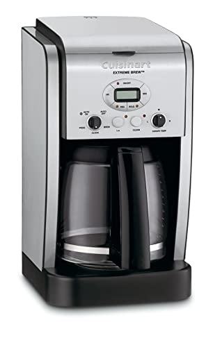 Cuisinart DCC-2650P1 Extreme Brew 12-Cup Programmable Coffeemaker, Black/Stainless Steel
