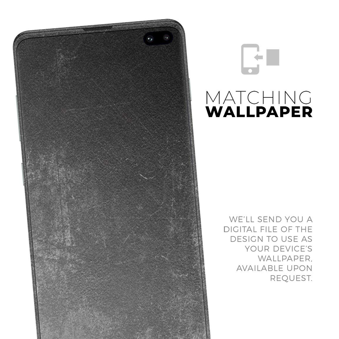 DesignSkinz Distressed Silver Texture v8 Protective Vinyl Decal Wrap Skin Cover Compatible with The Samsung Galaxy S20 (Screen Trim & Back Glass Skin)