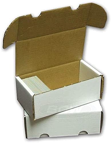 BCW 400 Count Trading Card Storage Box | Cardboard Organizer for Baseball, Basketball, Football Cards, MTG, Pokemon | Card Game Storage & Protection | Card Storage Box | Assembly Required