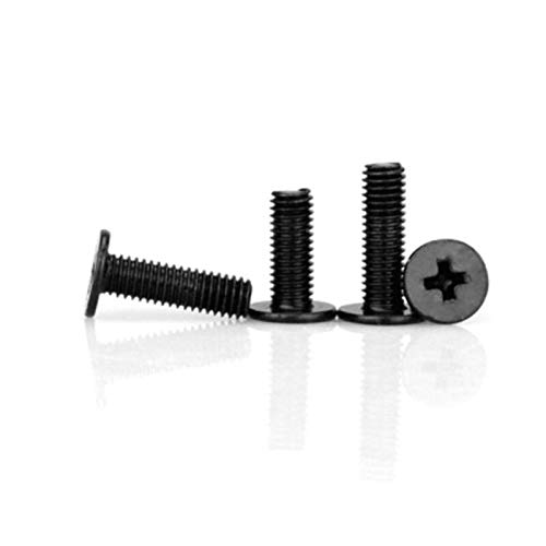 500pcs cm M1.4 M2 M2.5 M3 Steel with Black Cross Ultra Thin Super Low Flat Wafer Head Screw Bolt for Laptop for Computer - SCRW-096649/1189 (Size : M2x5)