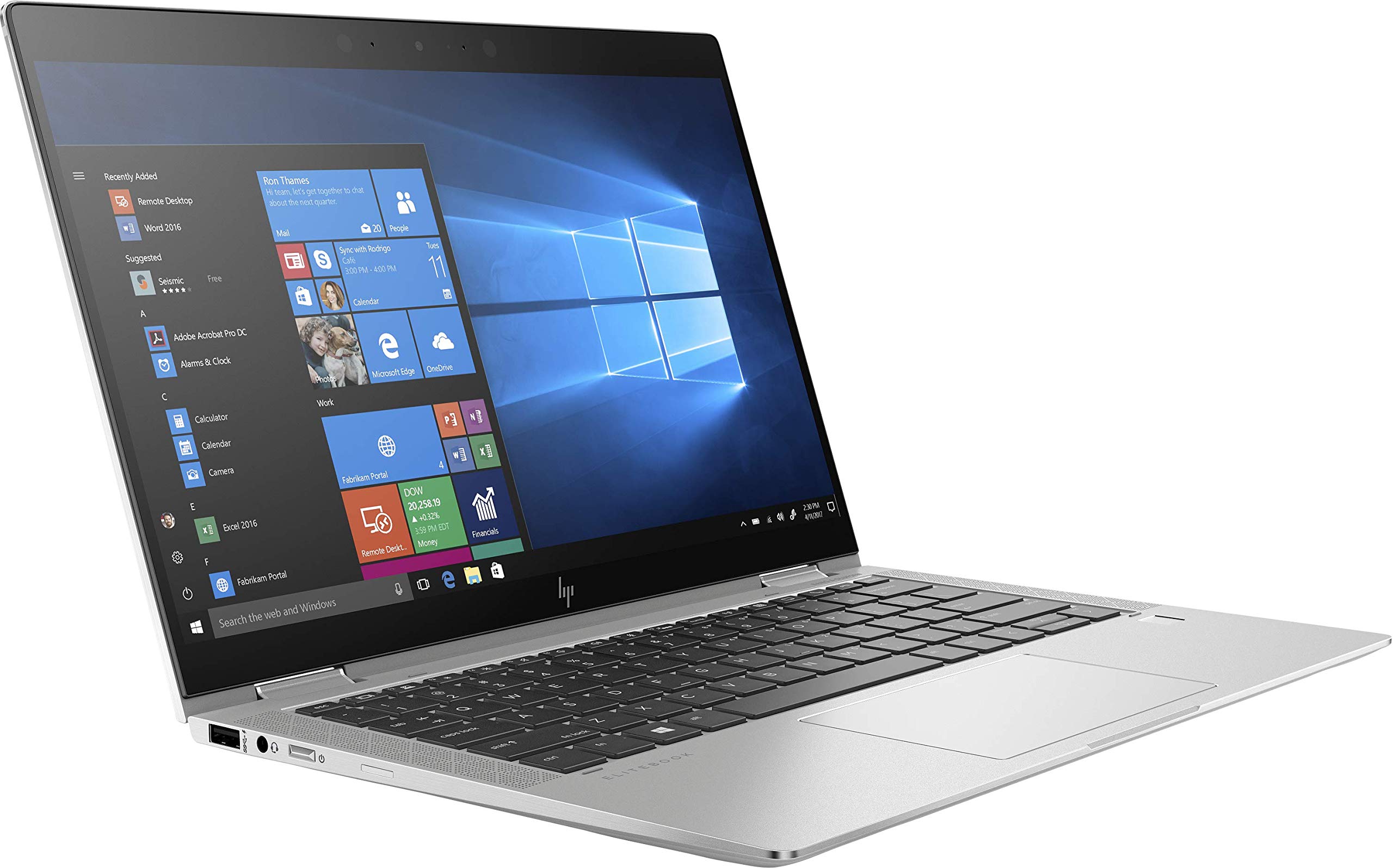 HP Elitebook x360 1030 G4 13.3-Inch 2-in-1 Convertible HD Laptop (4.6GHz Intel i7 Processor, 512GB SSD, 16GB RAM, NFC, IR Cam, IPS Display) Windows 10