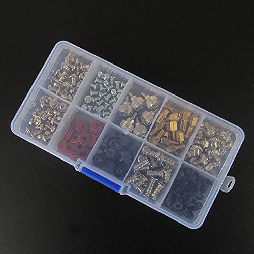 Screw 228PCS Assortment Kit Set Computer with Case for Motherboard Repair Tool Mounting Hardware Hard Disk Accessories Screws for PC