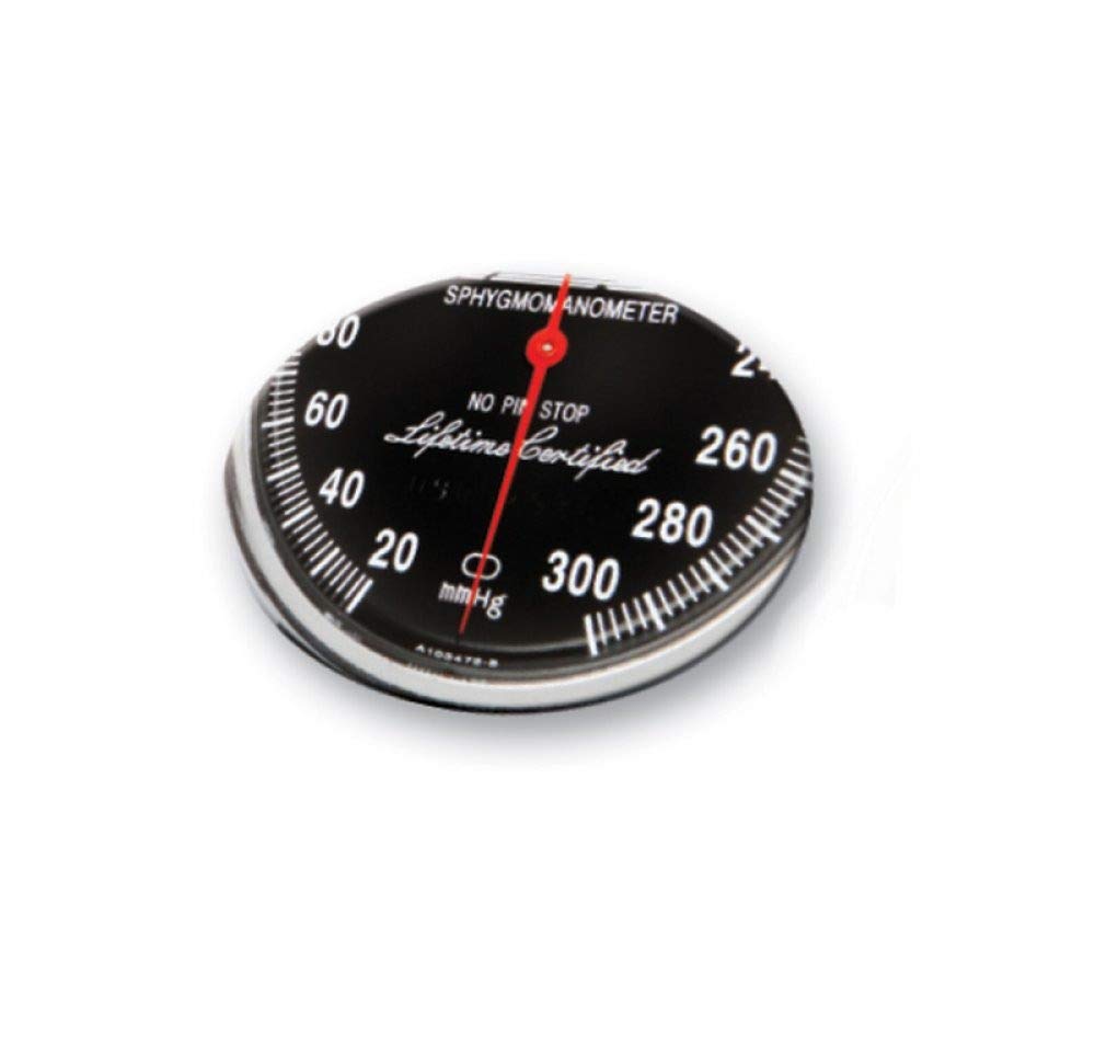 ADC - 720-11AR Diagnostix 720 Pocket Aneroid Sphygmomanometer with Adcuff Nylon Blood Pressure Cuff, Adult, Red